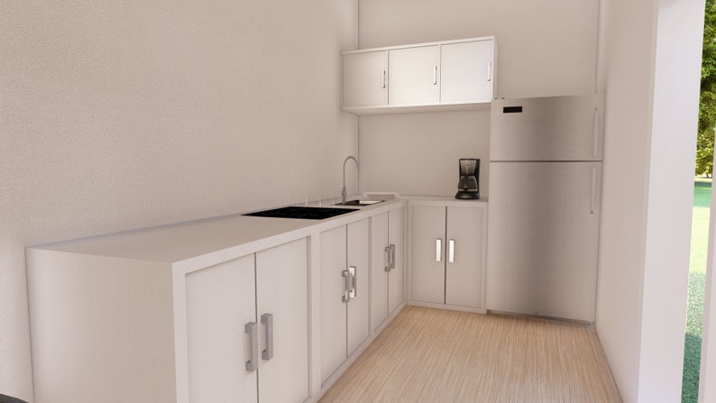 Premium Pre-engineered 480sqft Shipping Container Home Plans: 40ft ...