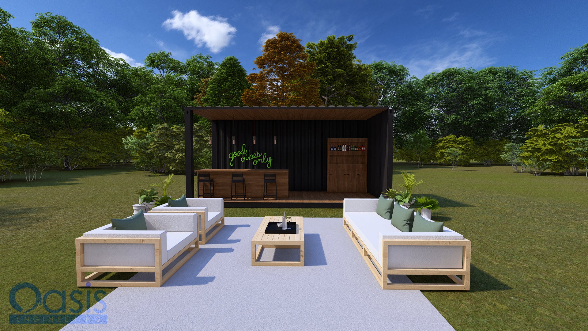 20ft Shipping Container Patio Bar: DIY Plans - Etsy