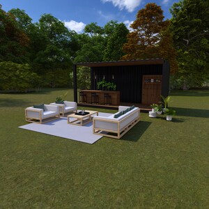 20ft Shipping Container Patio Bar: DIY Plans - Etsy