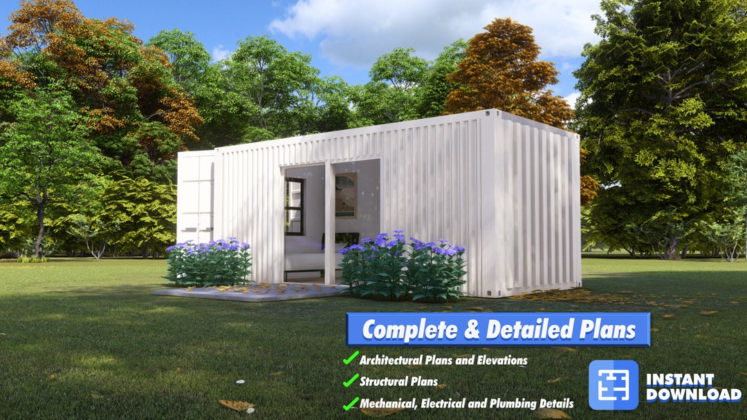 The Urban Loft - Secure and Sleek 20x8 Shipping Container Home Plans ...
