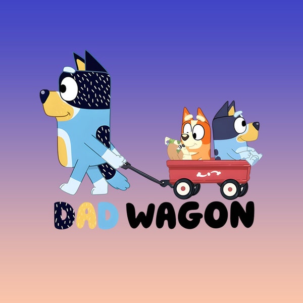 Mom Wagon Bluey Car Decal - Etsy
