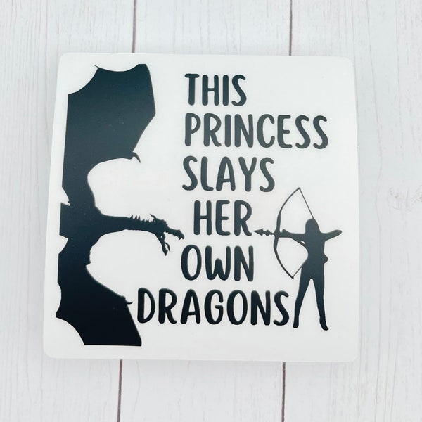 Dragon Slayer Decal - Etsy