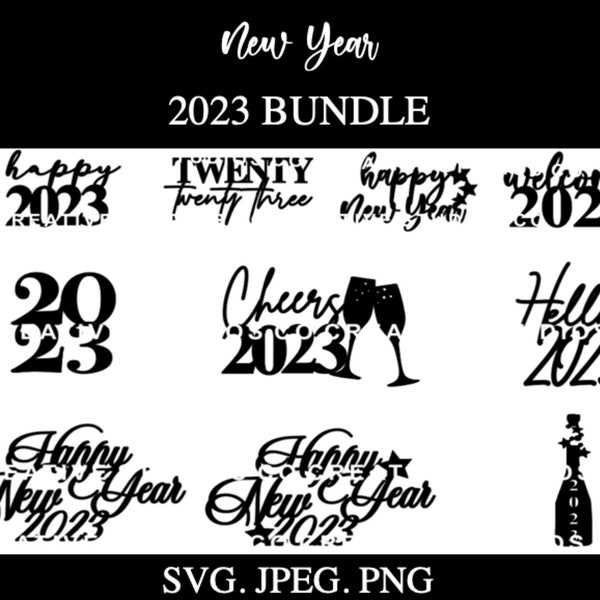 New Year Cake Topper - Etsy