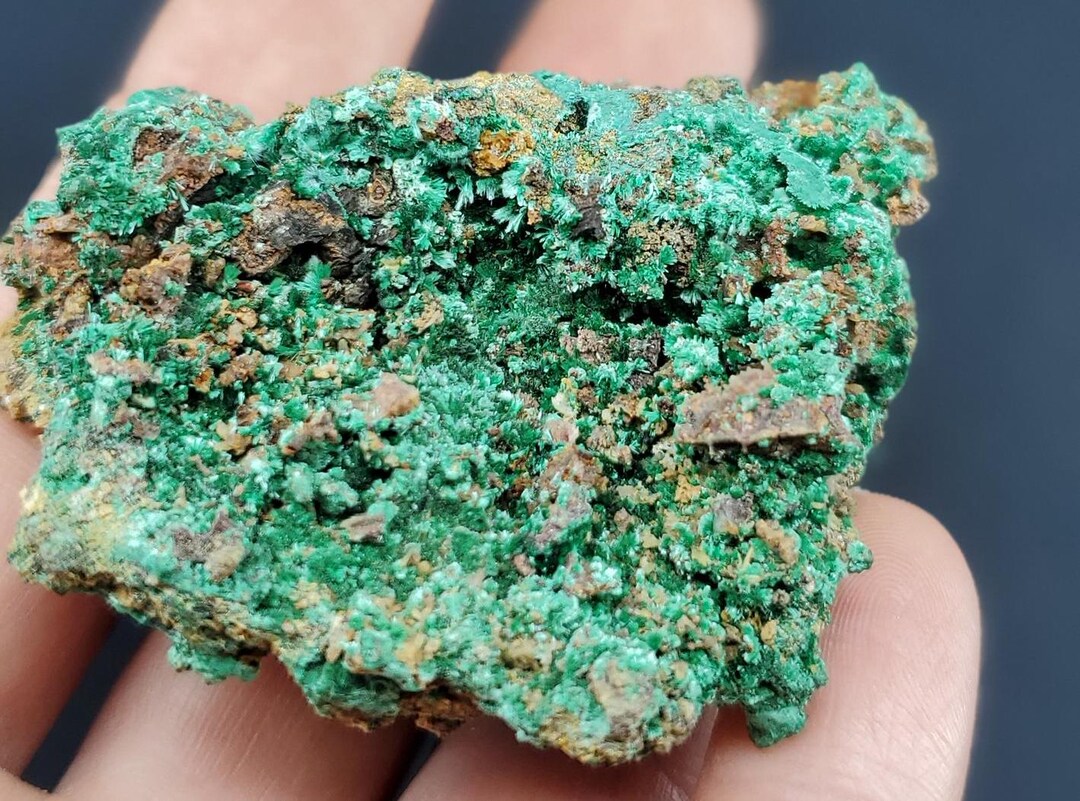 Fibrous Malachite Specimen | Copper Mineral | Natural Copper Malachite ...