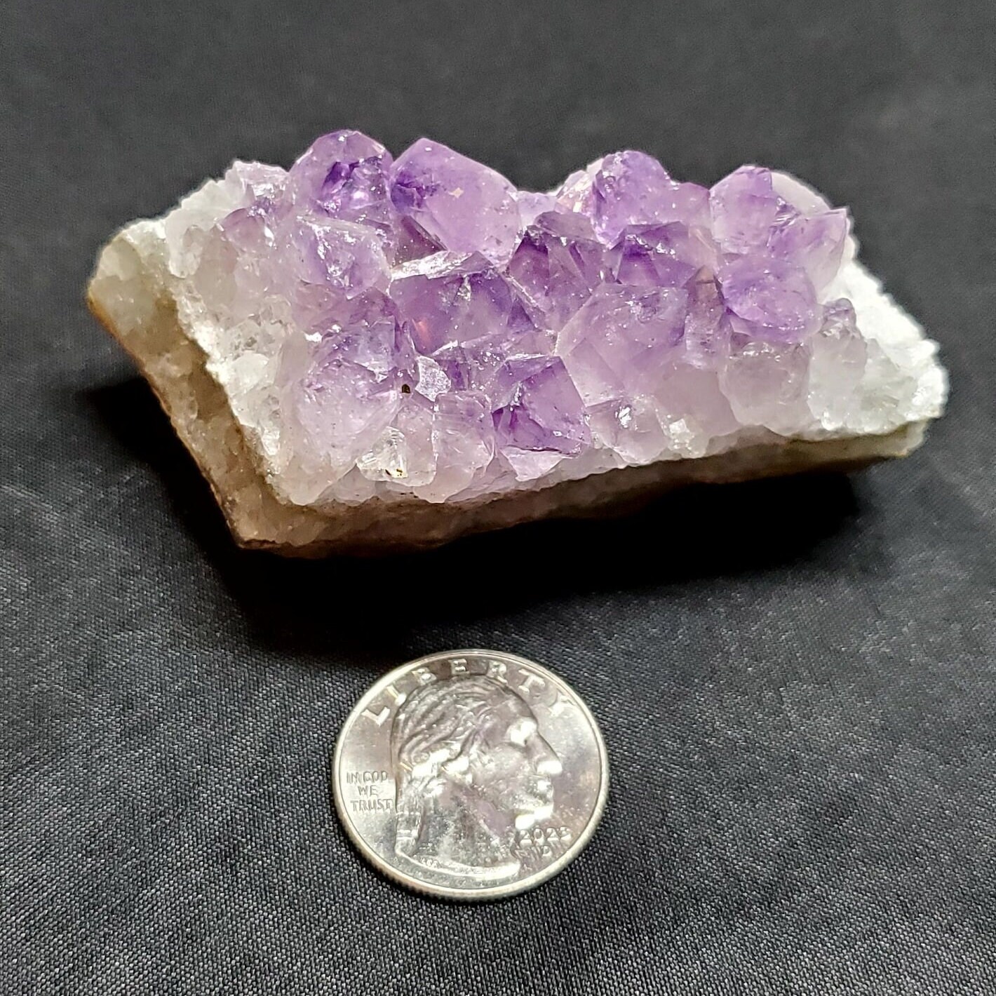 Raw Amethyst Crystal Cluster, 2.75in Rough Amethyst Cluster, Display ...