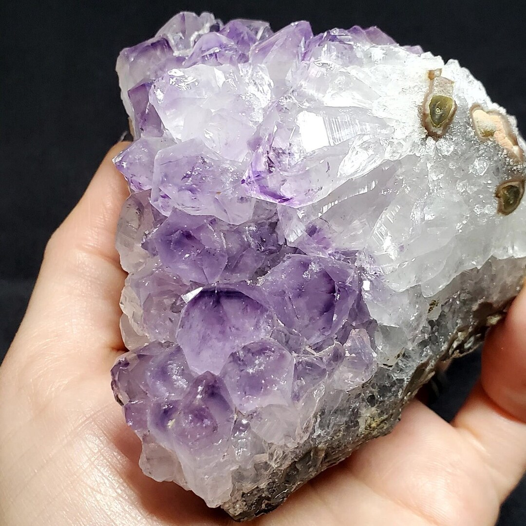 Raw Amethyst Crystal Cluster, 3in Rough Amethyst Cluster, Display Piece ...
