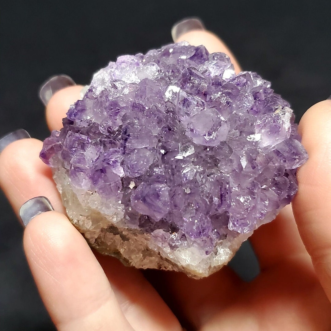 Pineapple Raw Amethyst Crystal Cluster, 2in Rough Amethyst Cluster, Display Piece, Amethyst ...