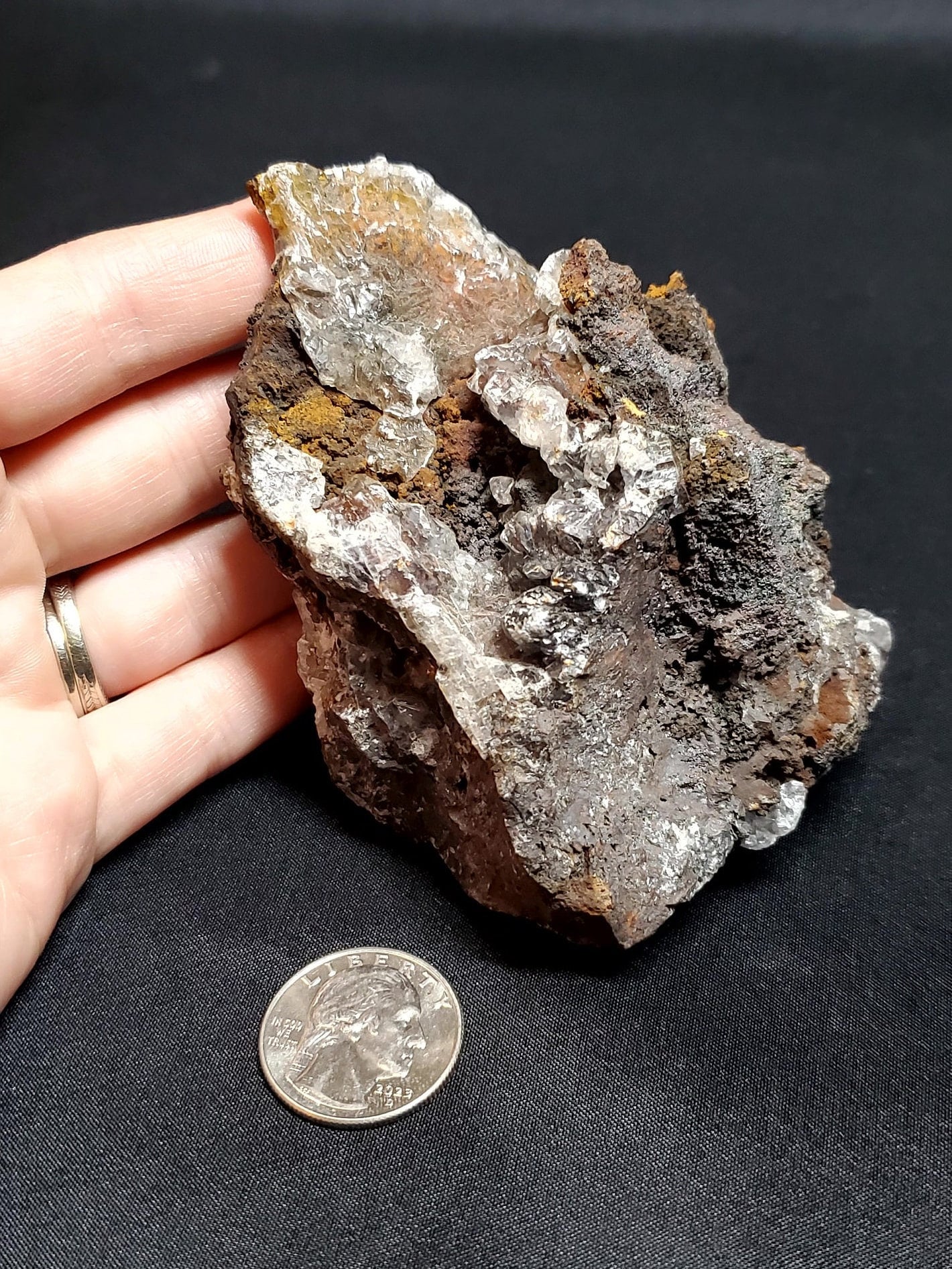 Bisbee Arizona Native Copper W Chalcocite, Calcite, Bornite Specimen ...