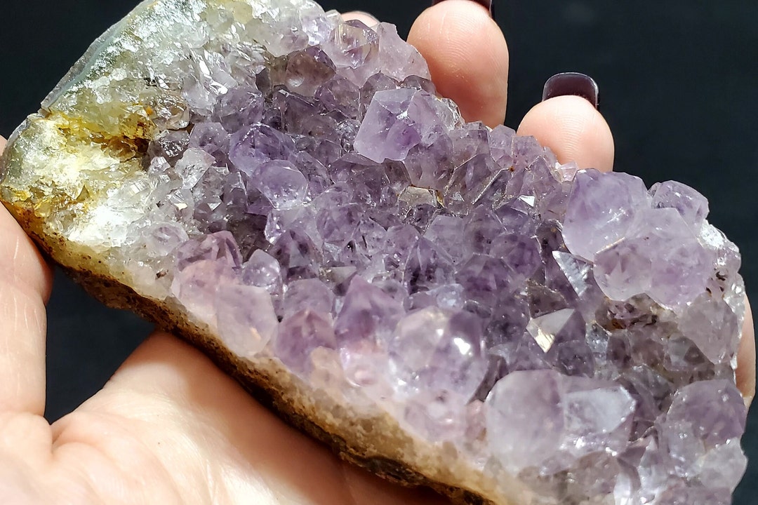 Raw Amethyst Crystal Cluster, 4in Rough Amethyst Cluster, Display Piece ...