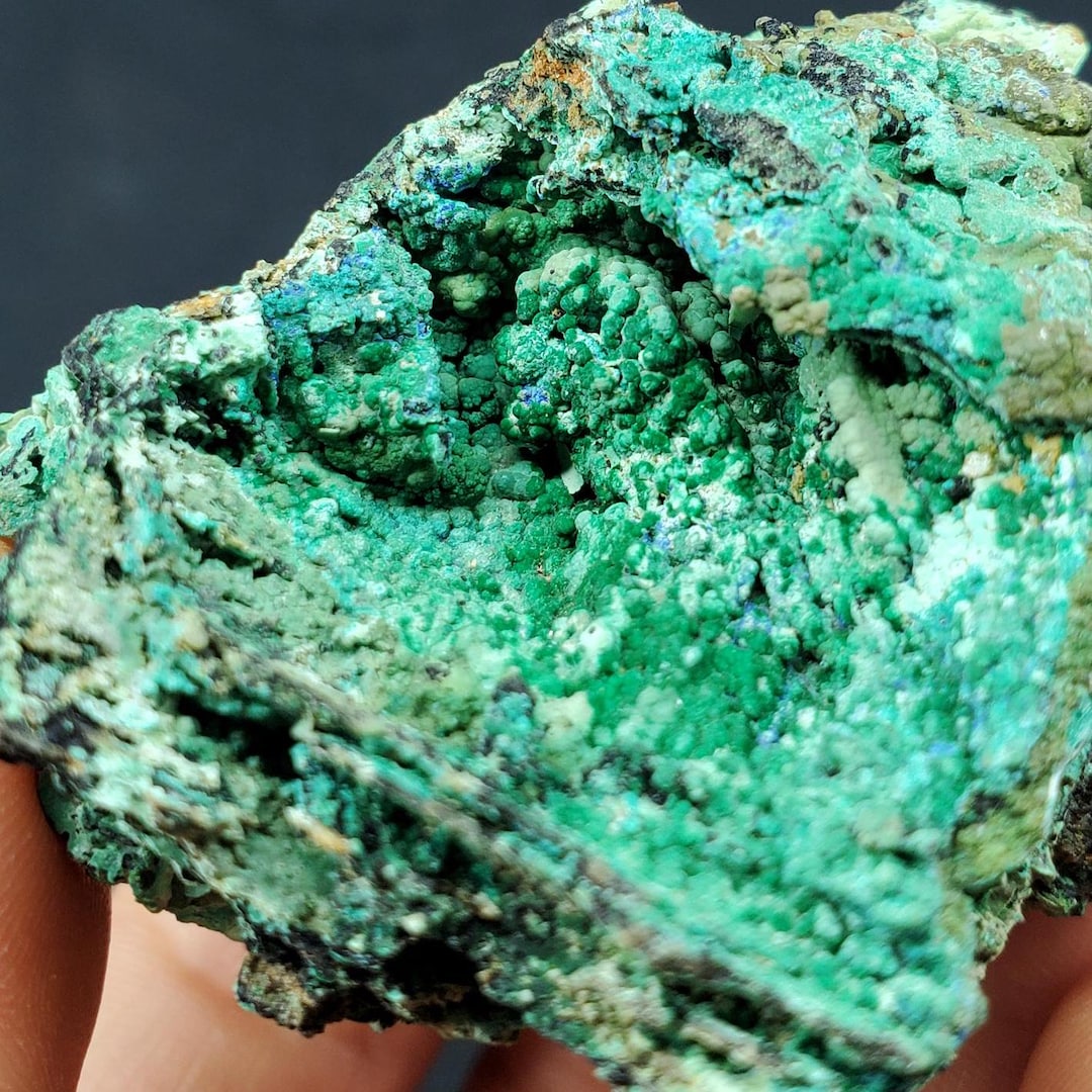 Fibrous Malachite Specimen | Copper Mineral | Natural Copper Malachite ...