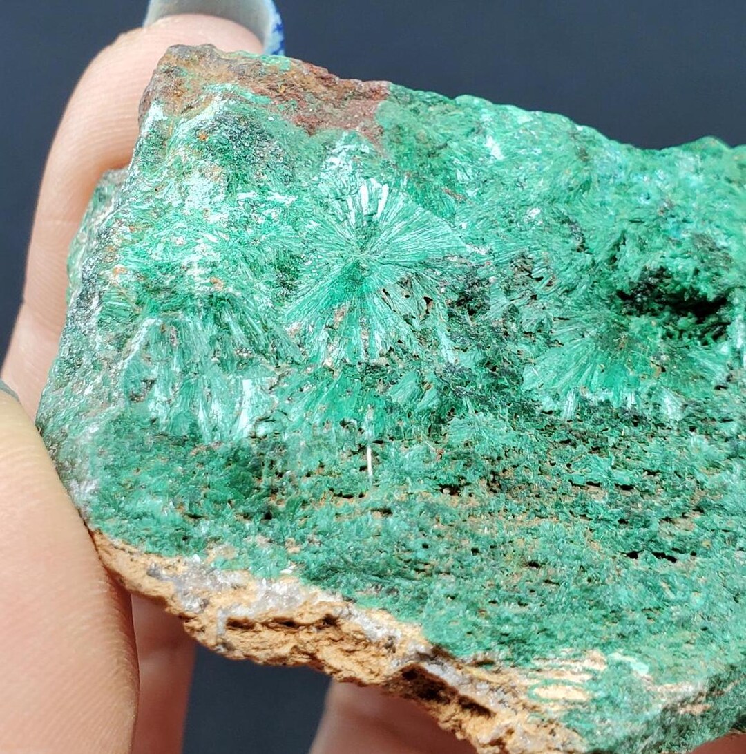 Fibrous Malachite Specimen | Copper Mineral | Natural Copper Malachite ...