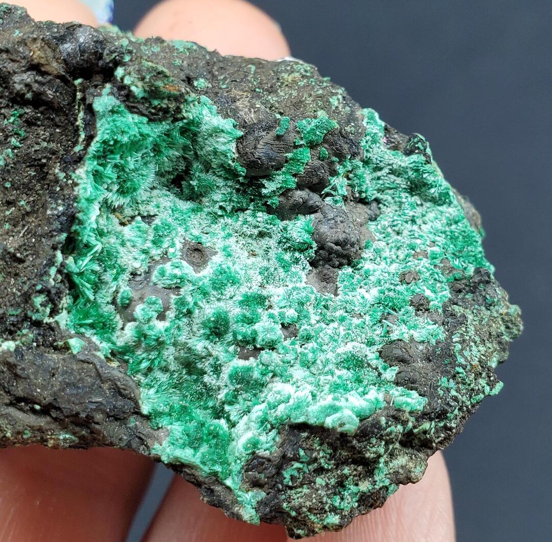 Fibrous Malachite Specimen | Copper Mineral | Natural Copper Malachite ...