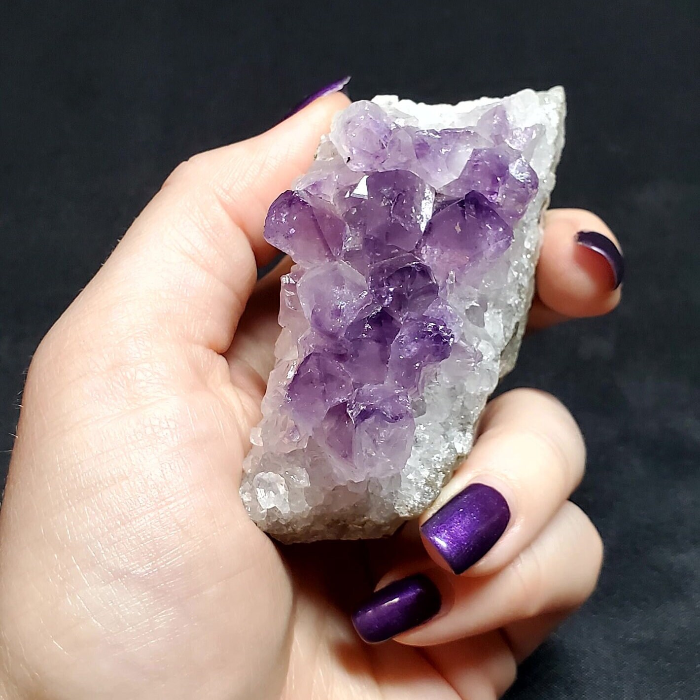 Raw Amethyst Crystal Cluster, 2.75in Rough Amethyst Cluster, Display ...