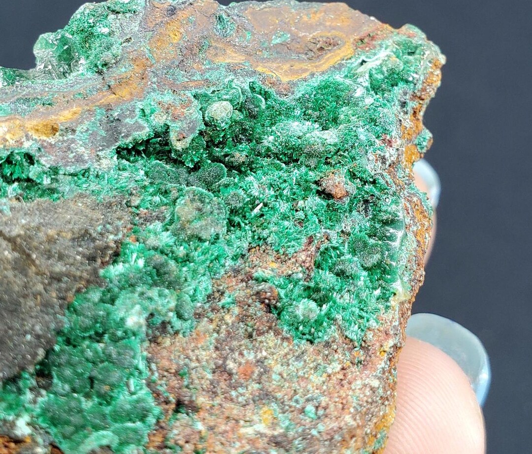 Fibrous Malachite Specimen Copper Mineral Natural Copper Malachite Home ...
