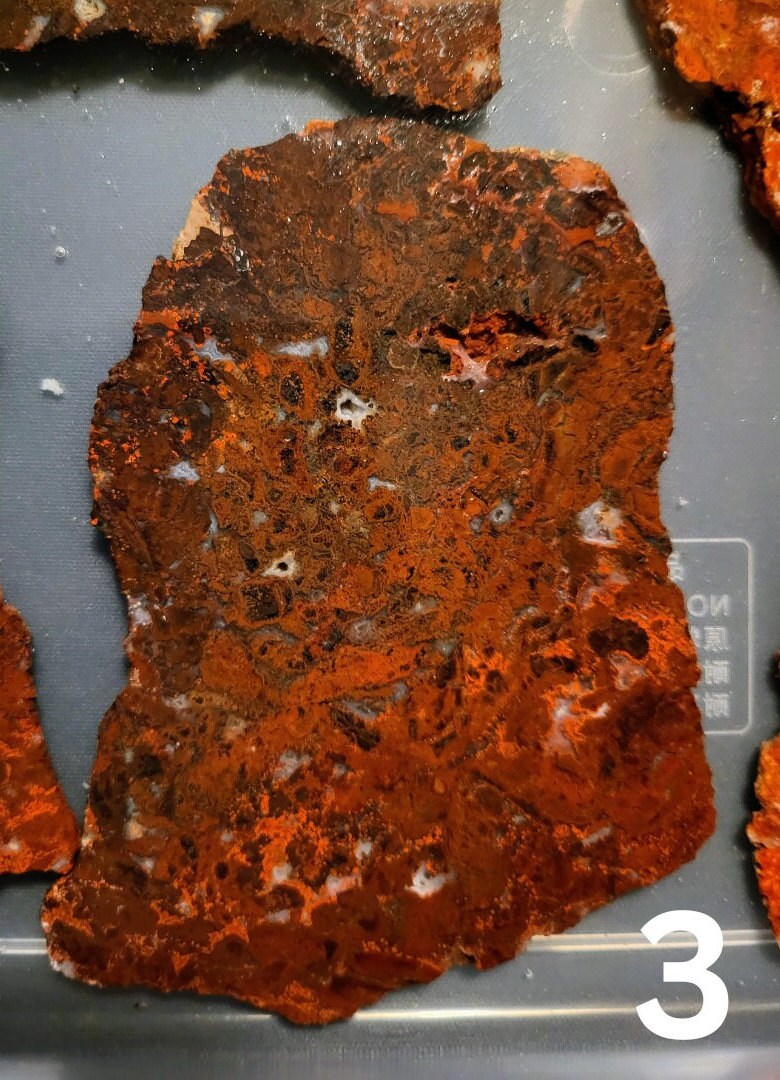 Red Dot Bot & Beef Breccia Agate Slabs cady Mountain - Etsy