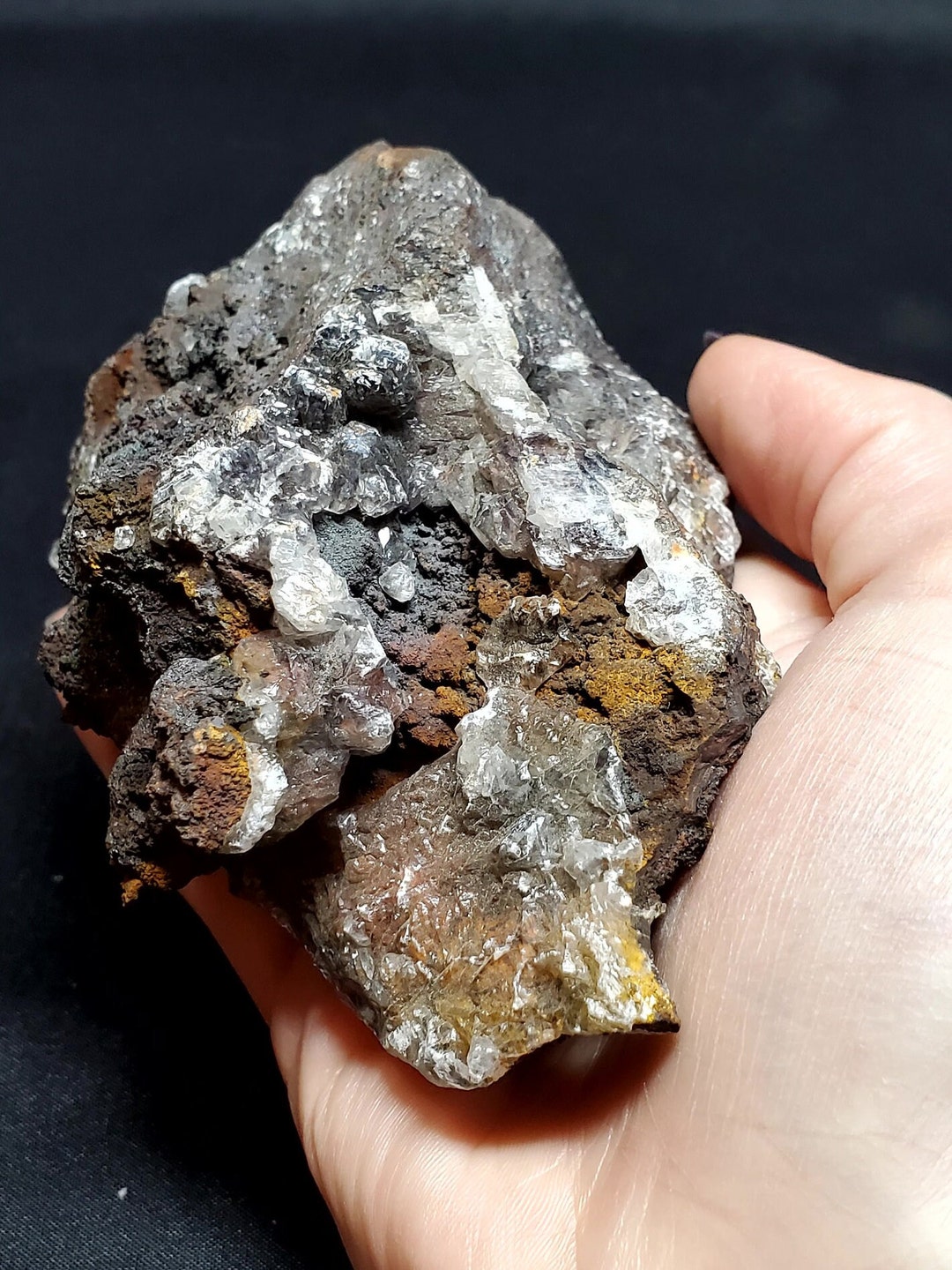 Bisbee Arizona Native Copper W Chalcocite, Calcite, Bornite Specimen ...