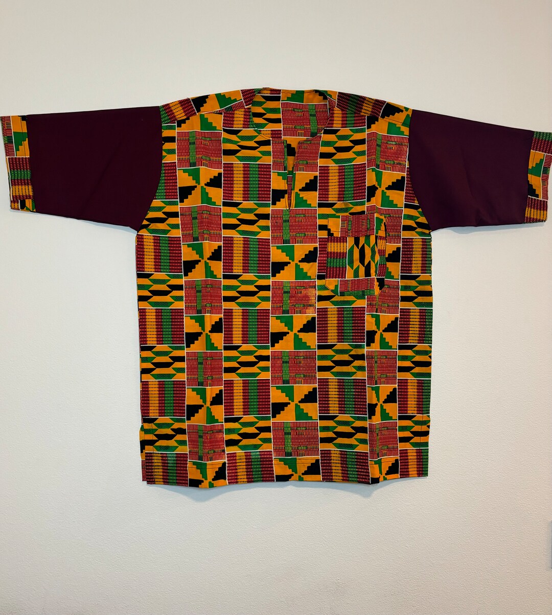 Colorful Handmade Authentic African Fabrics Men Top - Etsy