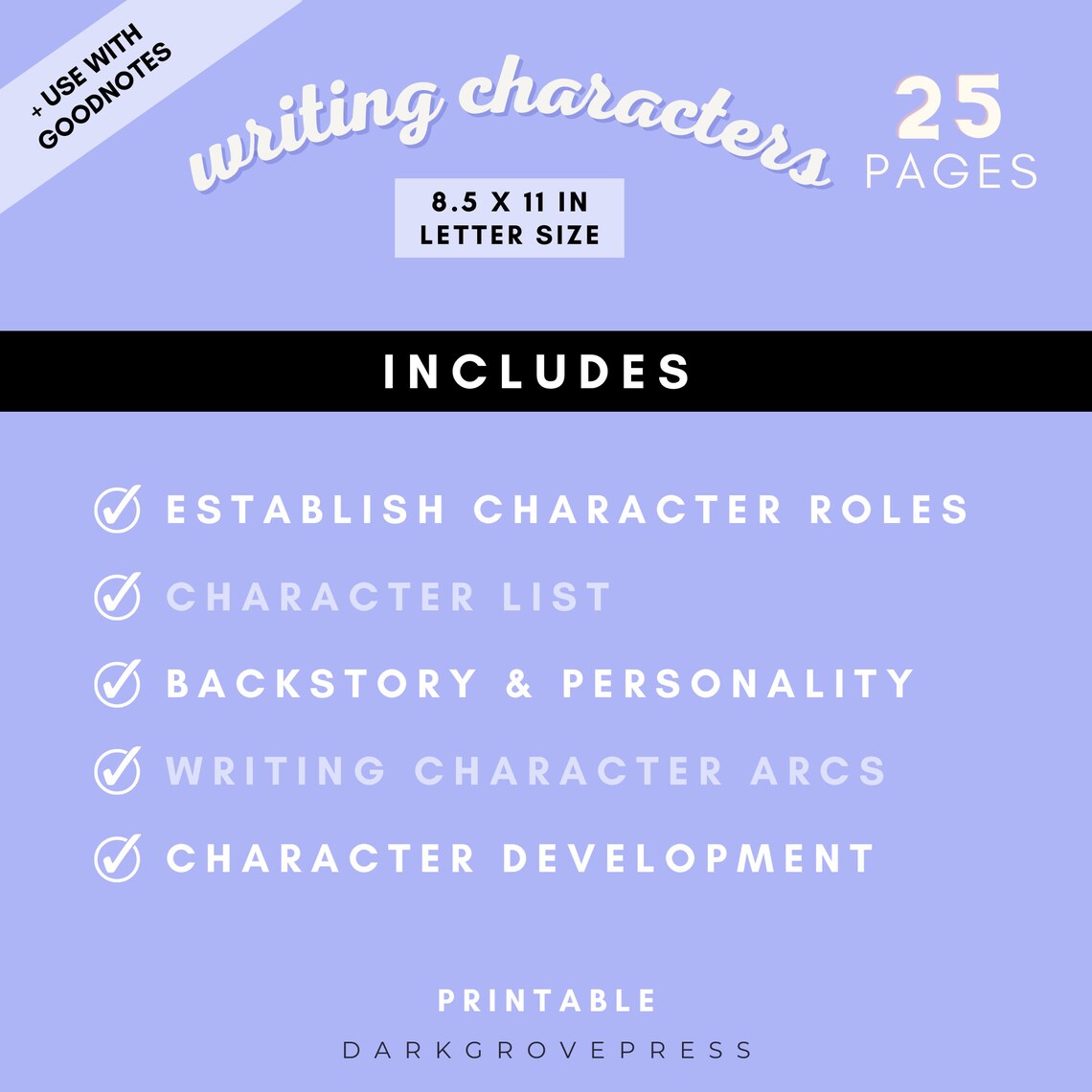 Write Realistic Characters Character Profile Sheets Novel Writing ...