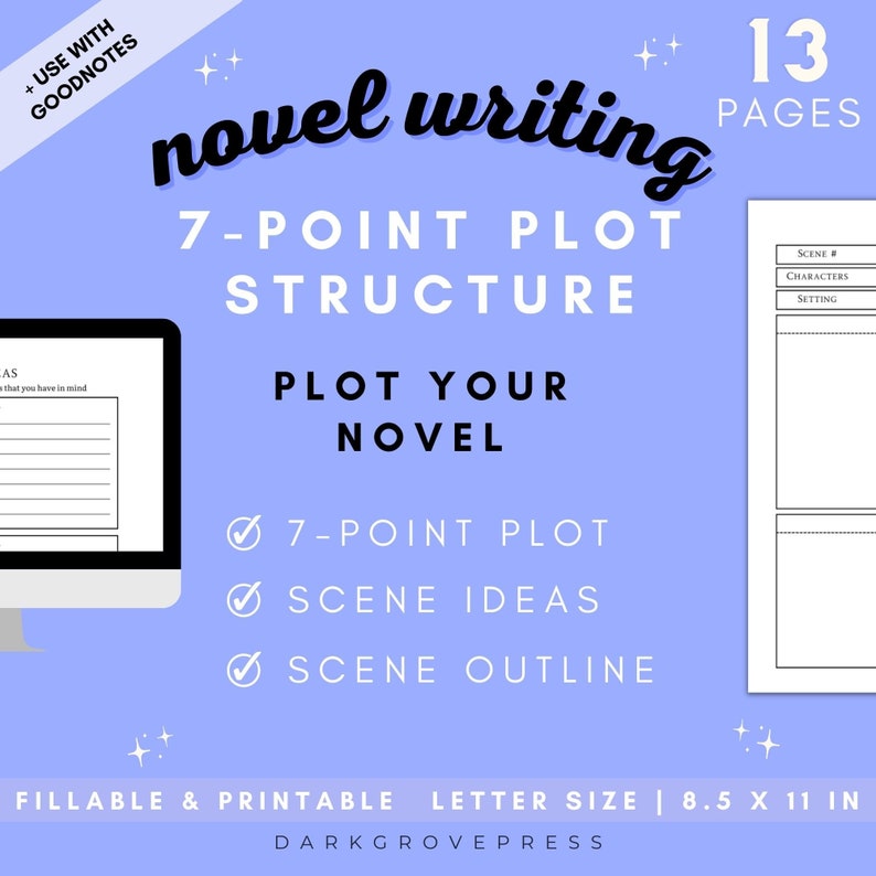 Seven Point Story Structure Printable and Fillable Plot - Etsy