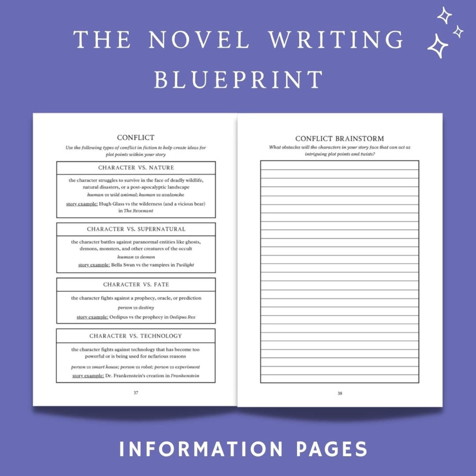 The Novel Writing Blueprint Guided Writing Templates Step-by-step Guide ...