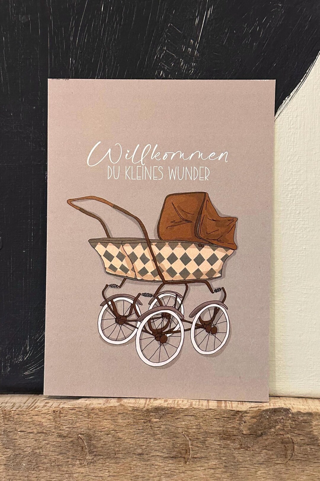 Postcard / for Birth / Child's Joy / Welcome Little Miracle / Stroller ...