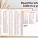 Bible One Year Reading Plan, Printable | Read the Whole Bible in a Year ...