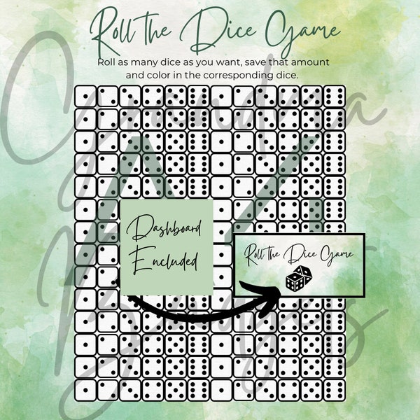 Roll the Dice Dashboard - Etsy
