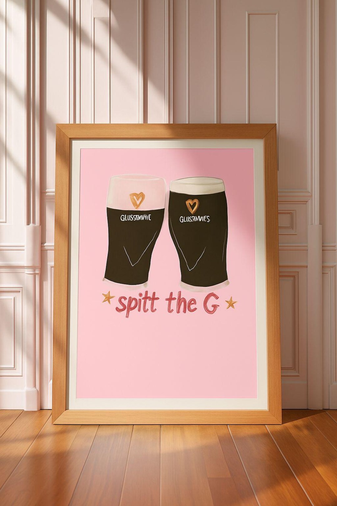 Guinness Spit the G Poster: Fun Irish Pub Art - Etsy