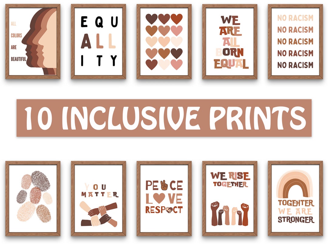 Diversity Poster, Inclusive Poster School Office Decor Inclusive Wall ...