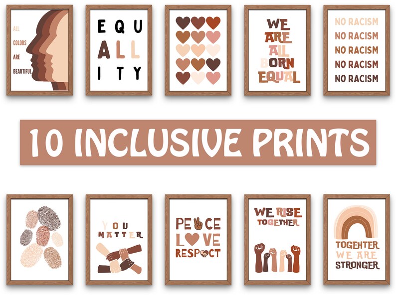 Diversity Poster, Inclusive Poster School Office Decor Inclusive Wall ...