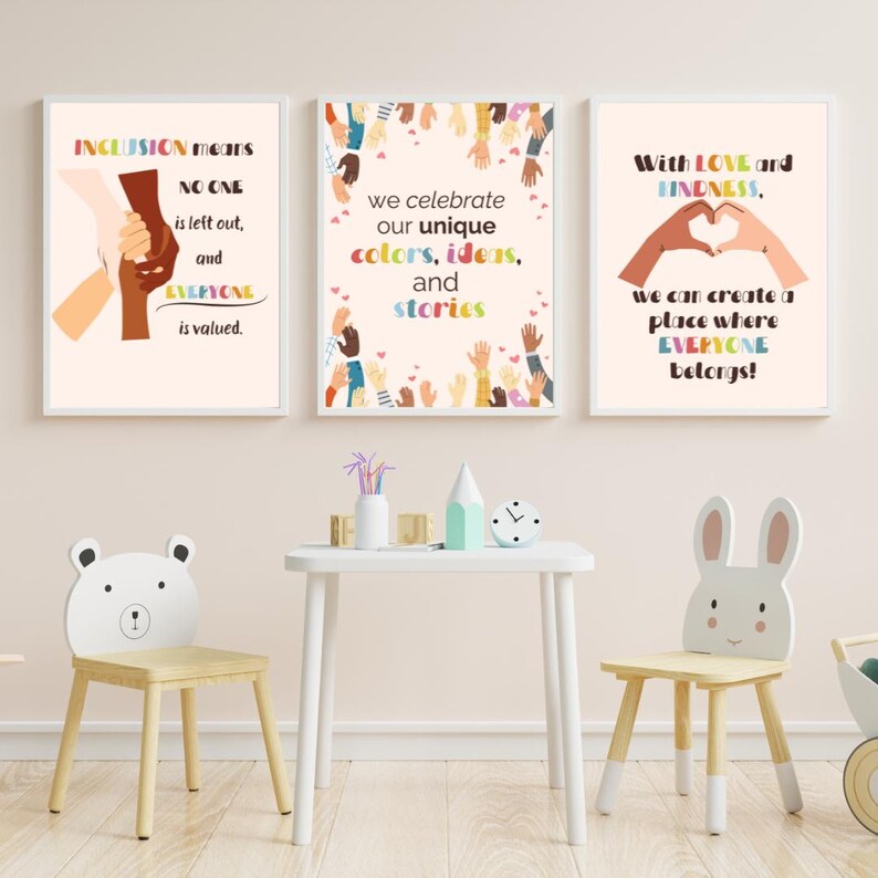 Diversity Poster, Inclusive Poster School Office Decor Inclusive Wall ...