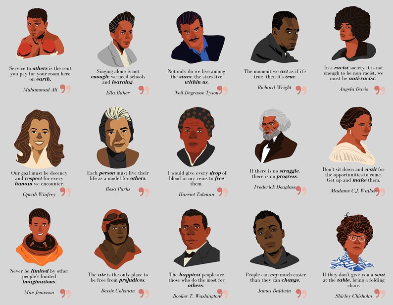 Black History Month Posters, Printable Posters, Digital Download ...