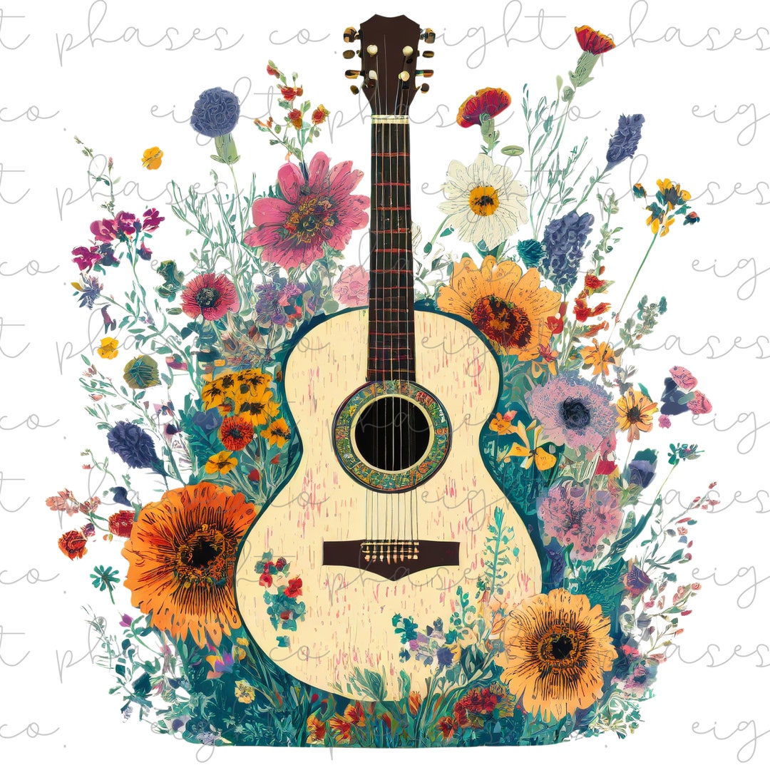 Country Music PNG Country Music Clip Art Guitar Flowers Disco Ball ...