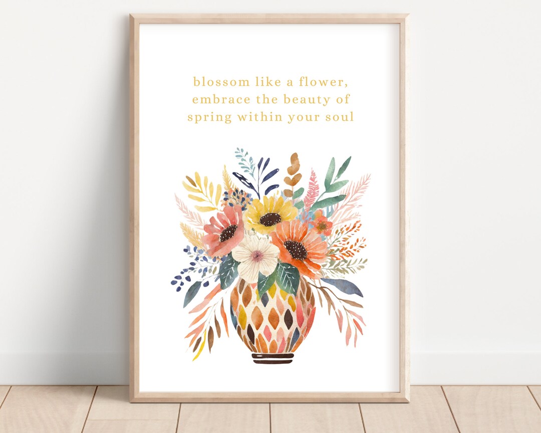 Spring Home Quote Spring Quotes Home Decor Spring Wall Art ...