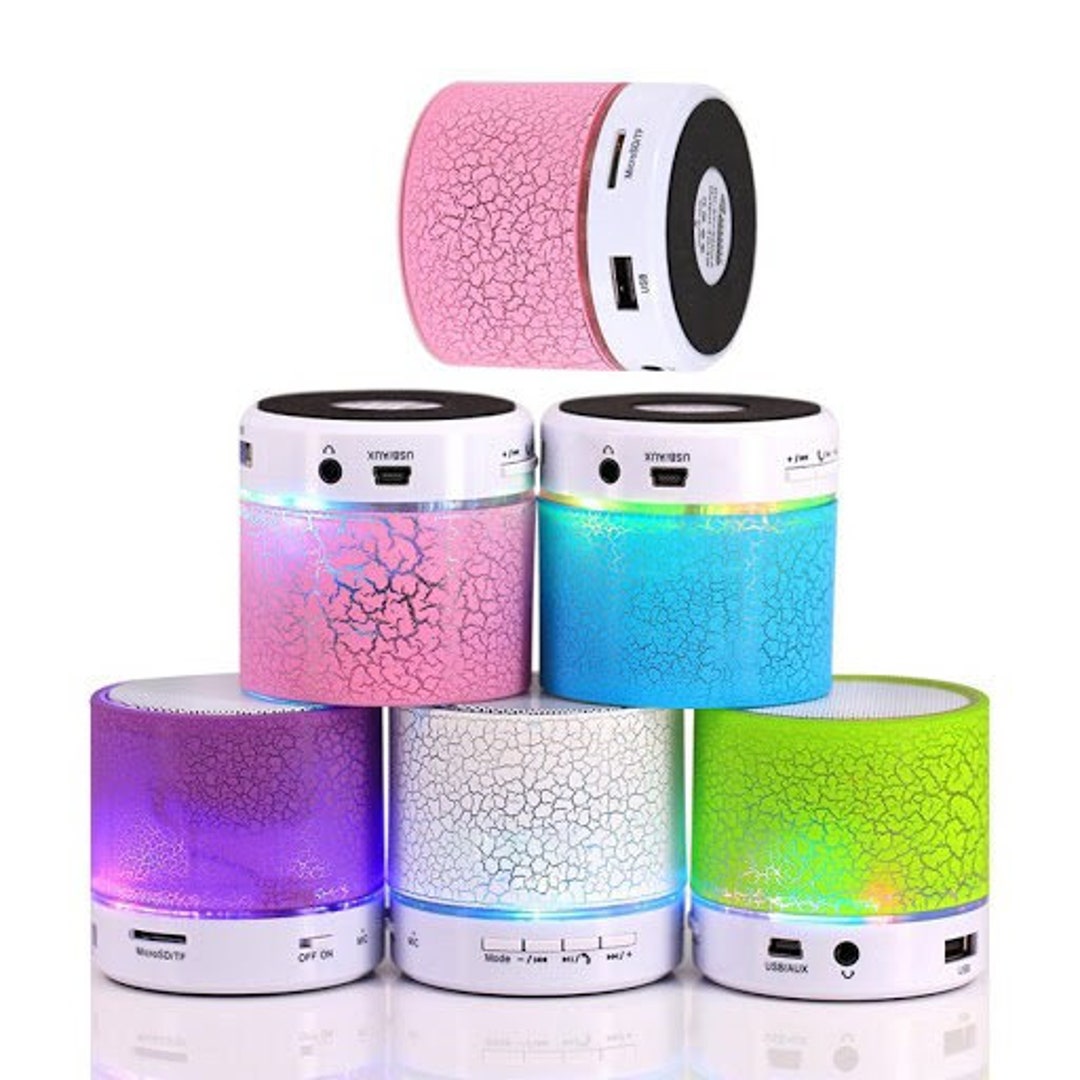 Lot 10 Mini Bluetooth Speaker With LED Light Radio USB Details, Gifts ...