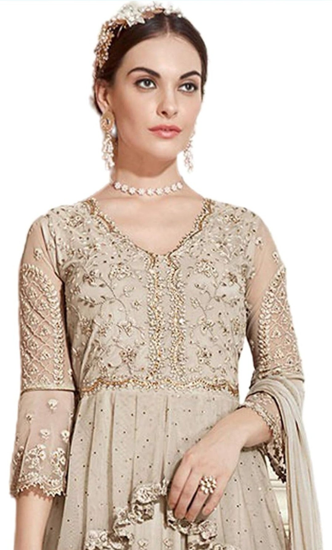 Semi Stitched Embroidered Top With Unstitched Skirt and Dupatta Ready ...