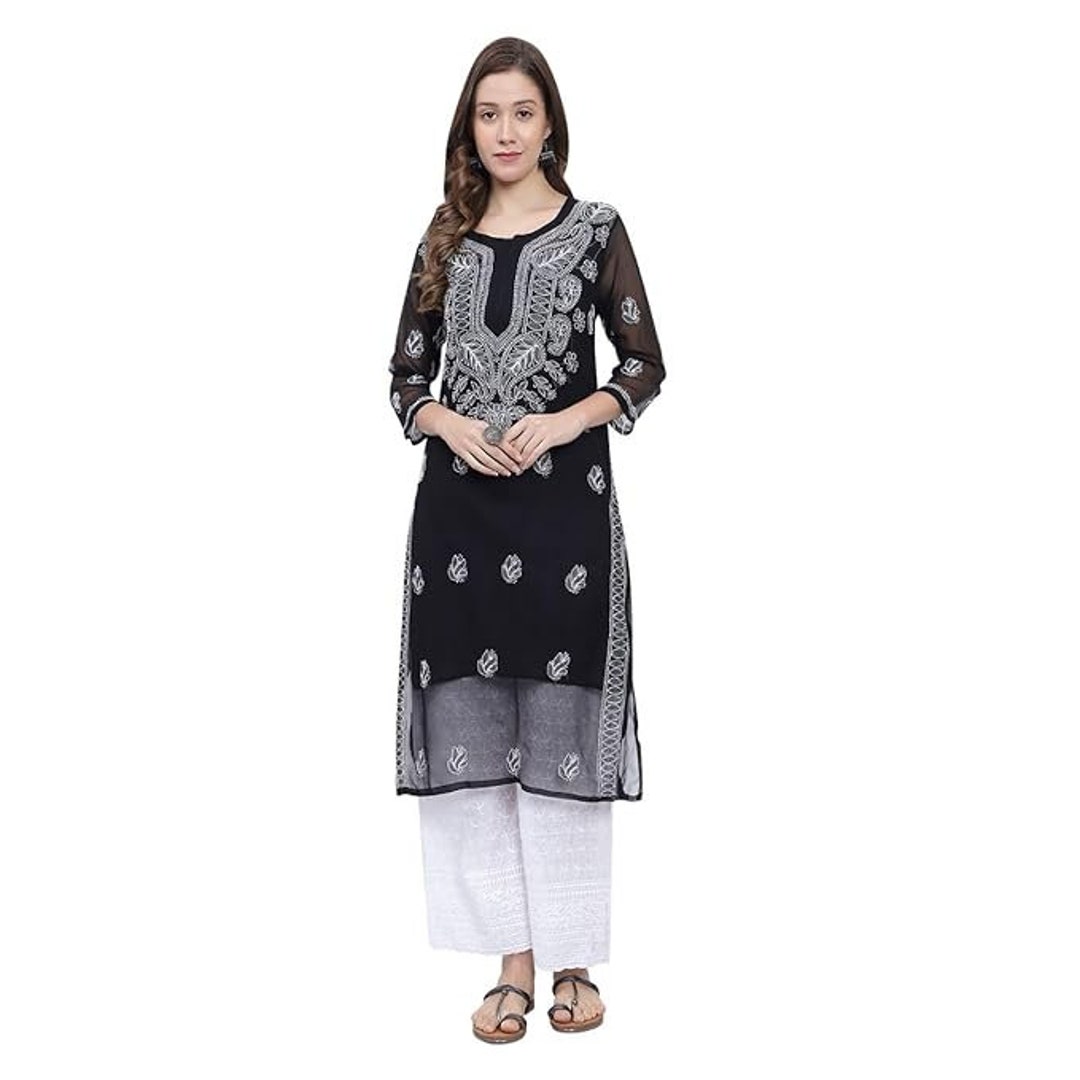 Boutique Design Chikankari Embroidery Kurti for Womens and Girls - Etsy