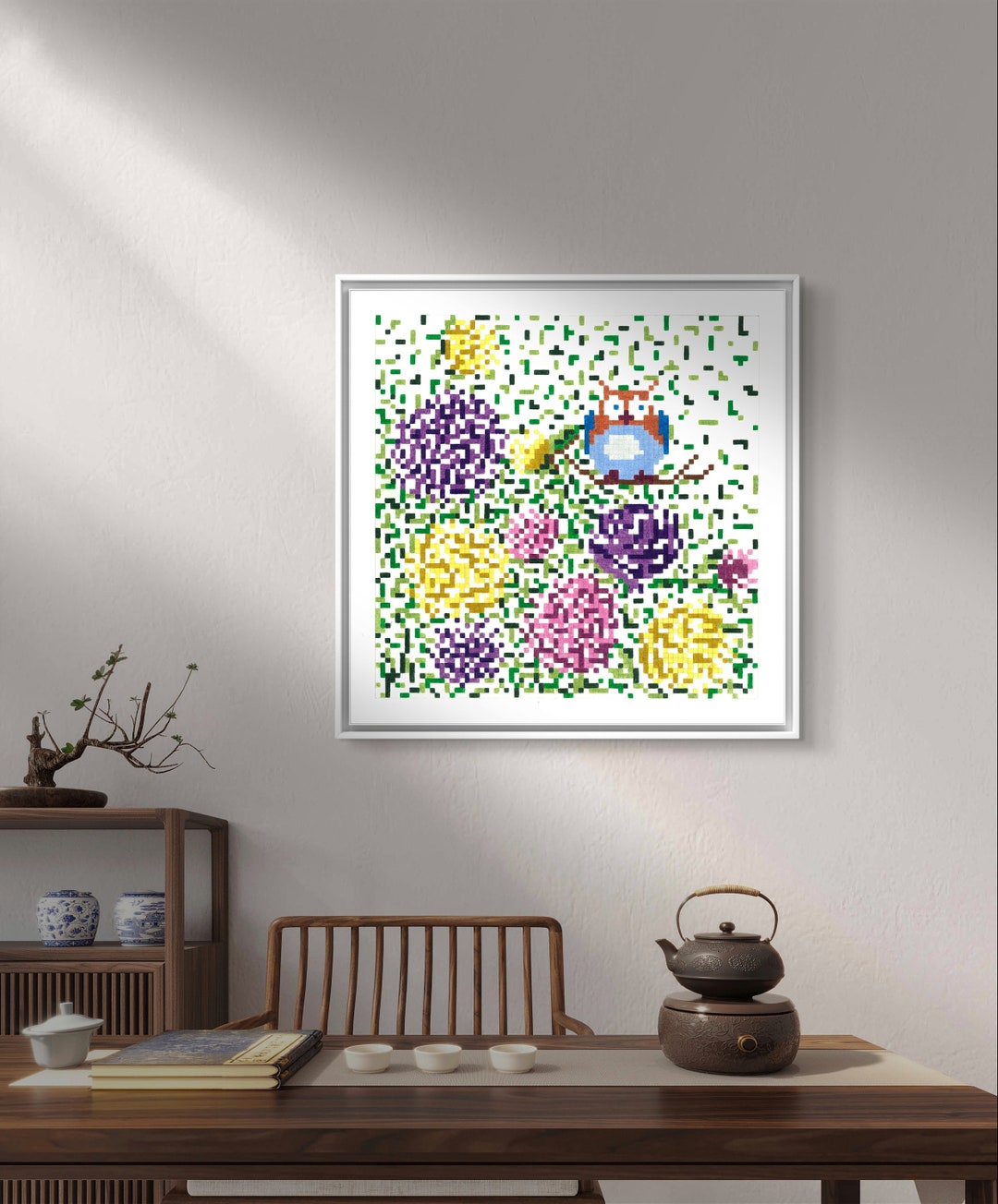 Pixel Art /home Decor Art Print/handpainted Art Work/wall Decor Frame ...