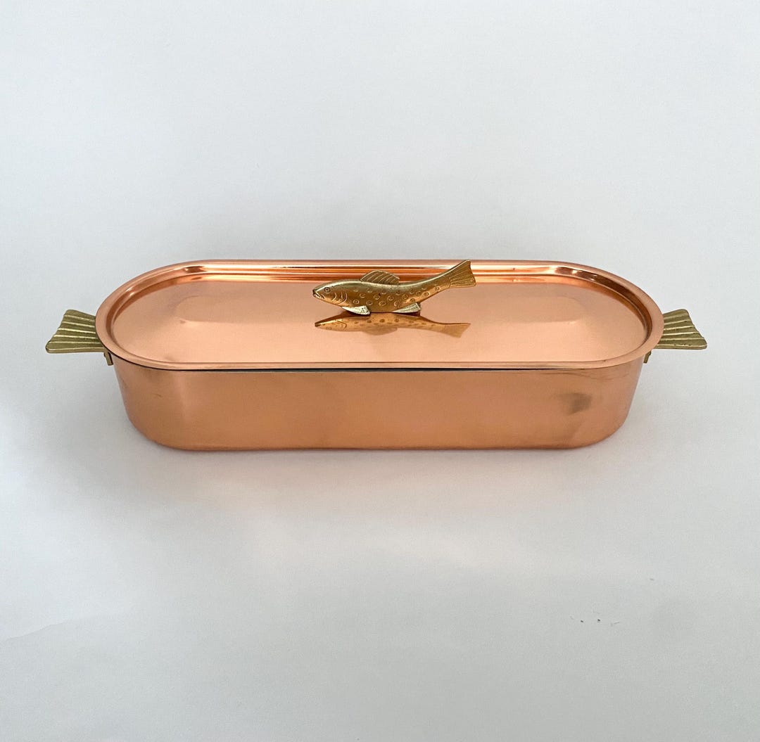 Vintage Copper Fish Poacher Pot. as New. - Etsy