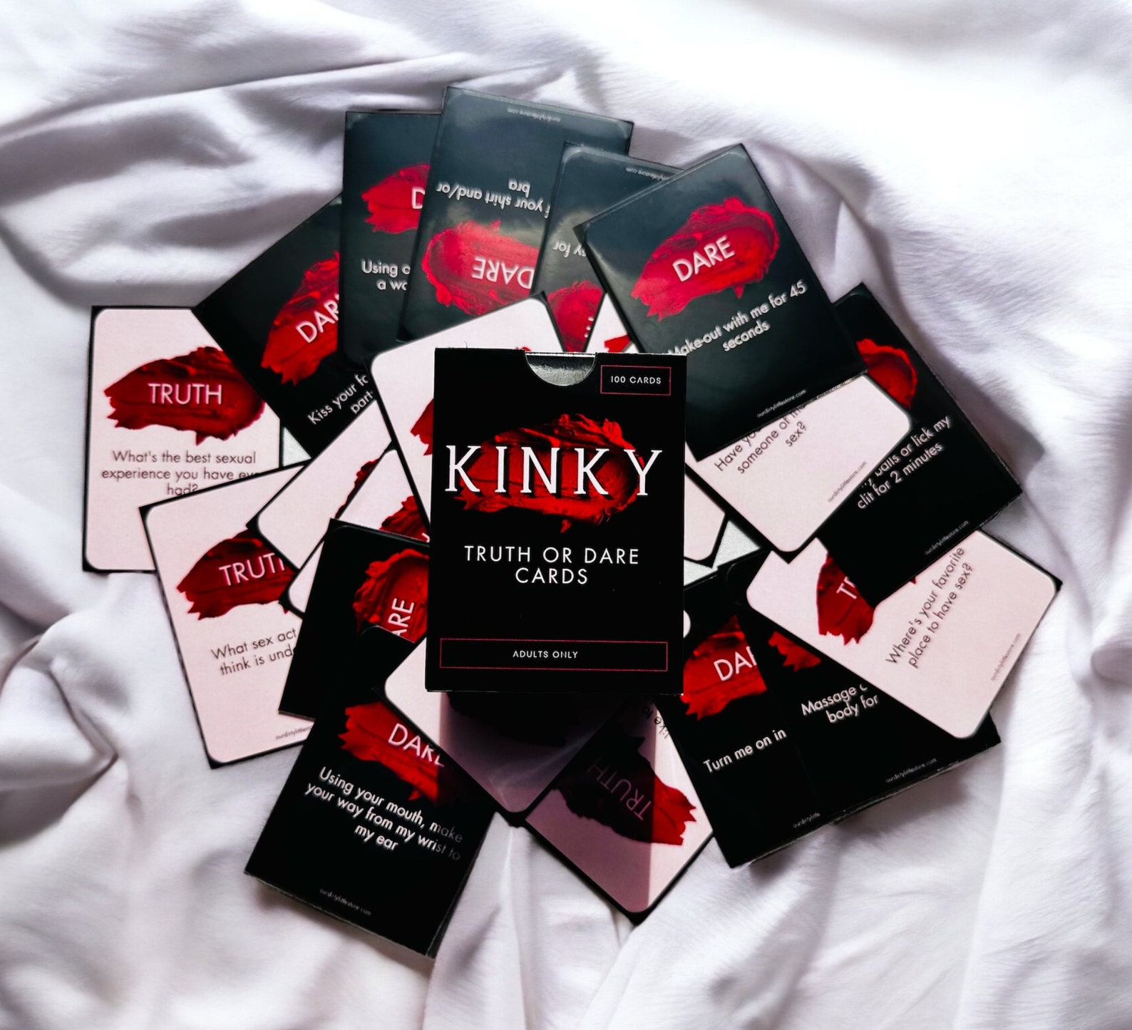 Kinky Truth or Dare, 100 Card Deck — LIMITED QUANTITY | Adults Only Sex Game, Kinky Gift for Him ...