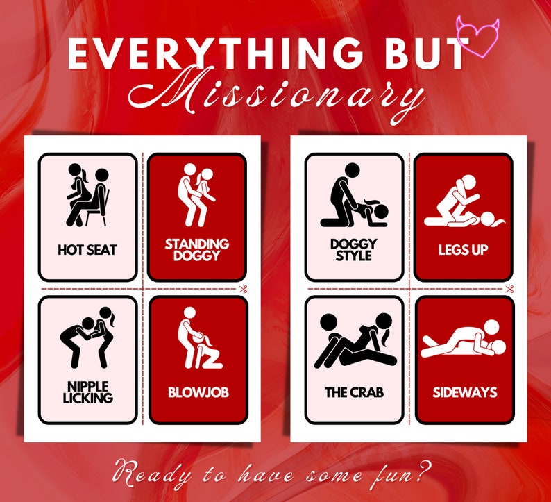 Kinky Sex Position Card Game Steamy Sex Game For Him Or Her Mature