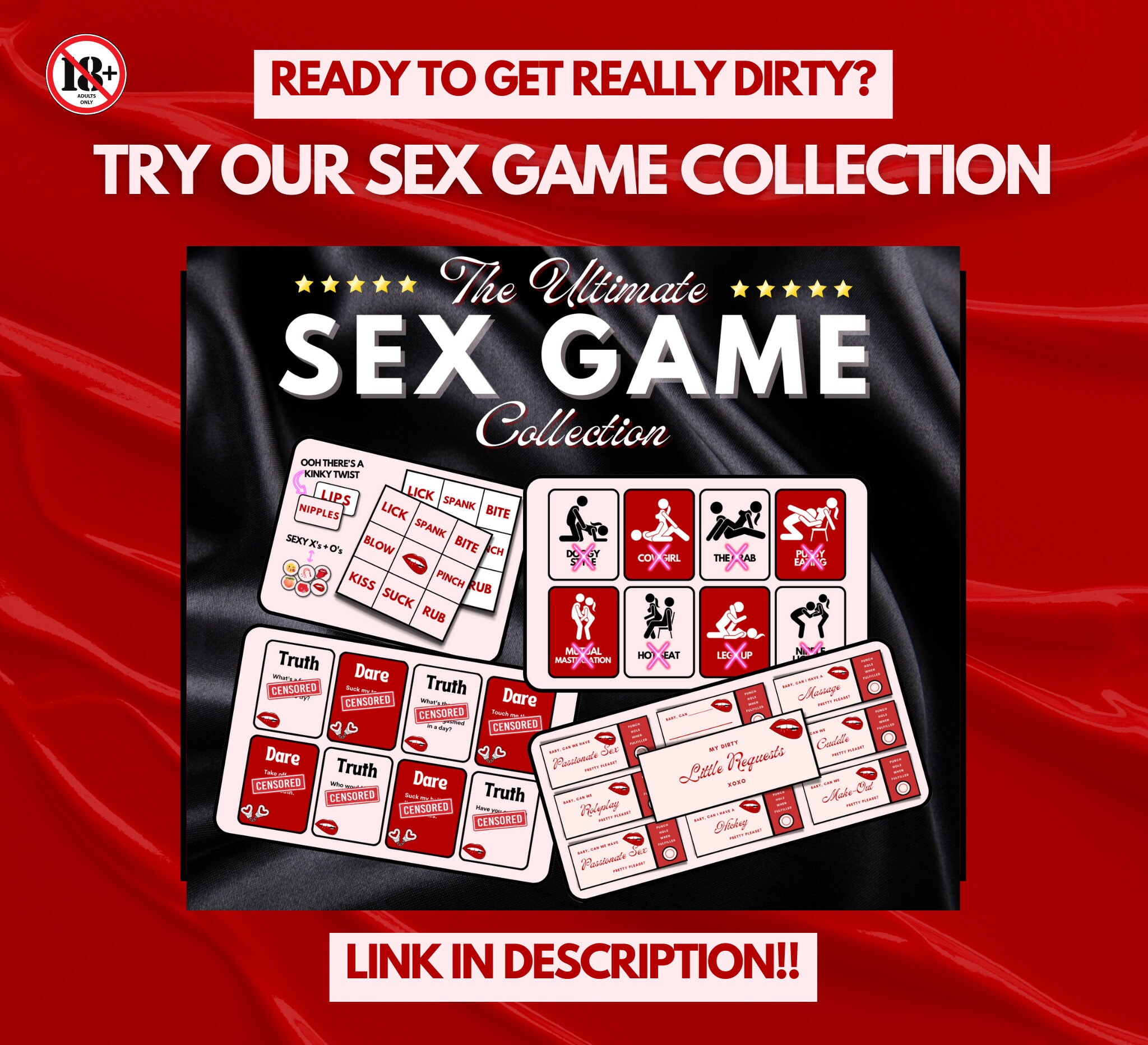 KINKY Tic-tac-toe Game for Adult Couples | Printable Sex Game | Date Night Idea for Him or Her ...