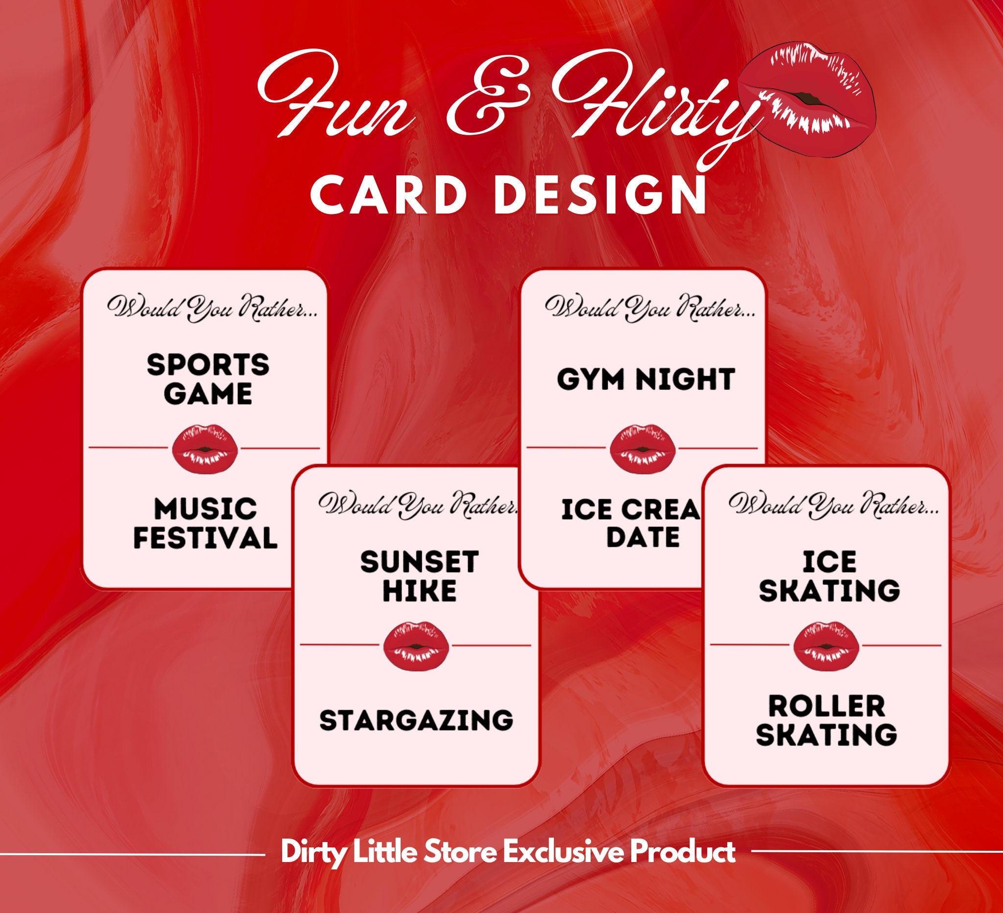 50 Would You Rather Date Night Card Game Fun Game for Couples on Date ...