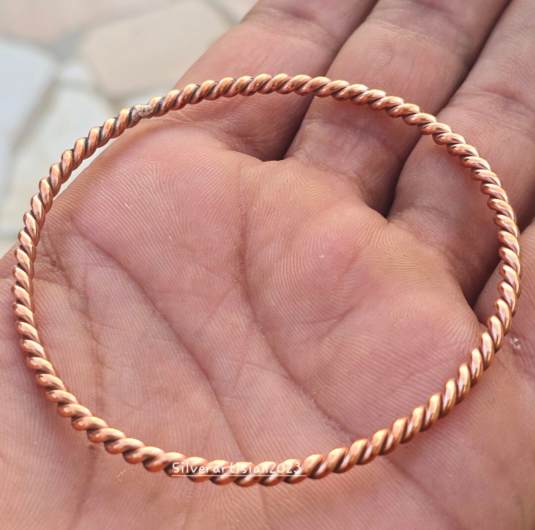 Tensor Ring Bracelet, Pure Copper Stacking Bangle, Handmade Copper ...