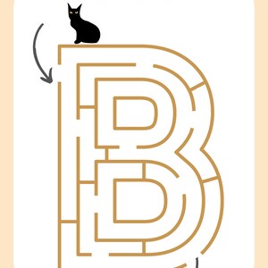 26 Printable Alphabets Maze Worksheet for Fun and Learn.preschool KDG ...