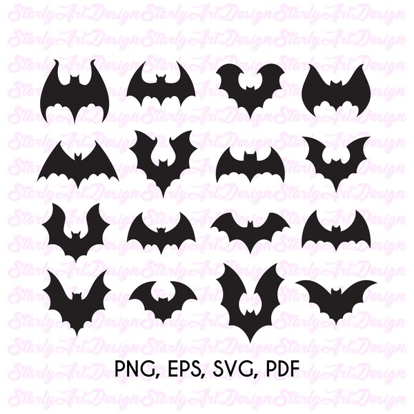 Bat Svg - Etsy