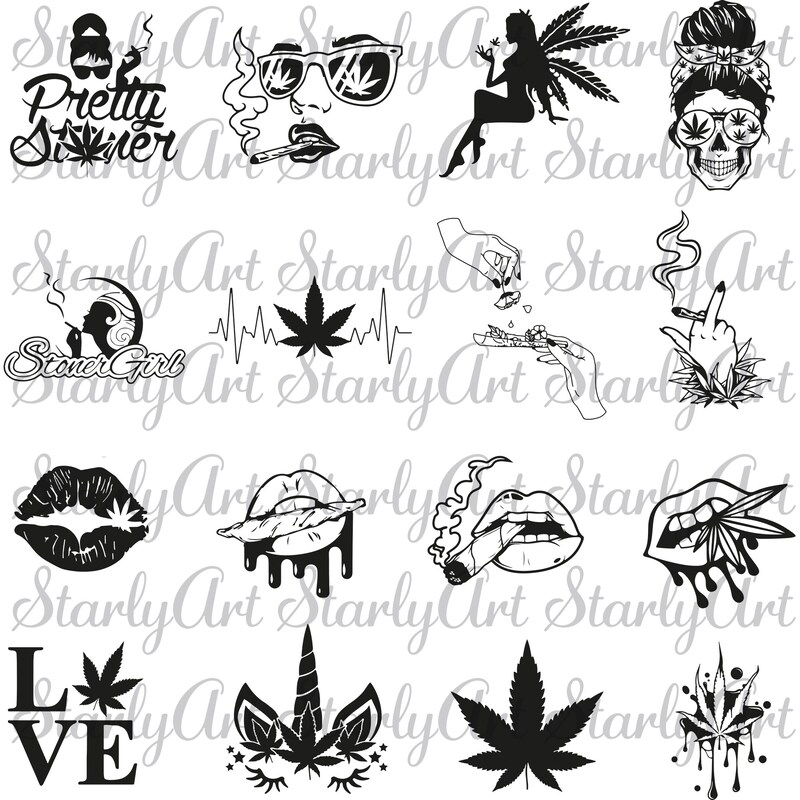 Stoner Girl Svg - Etsy