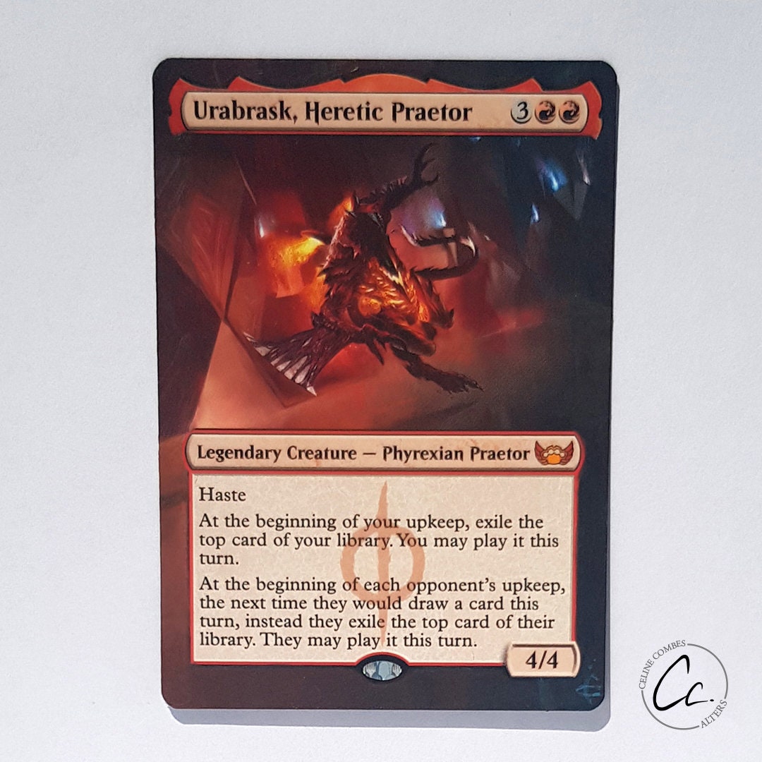 Urabrask, Heretic Praetor - Magic the Gathering Hand Painted Alter - Etsy