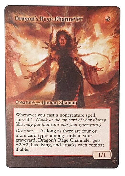 Dragon's Rage Channeler Magic the Gathering Hand Painted - Etsy
