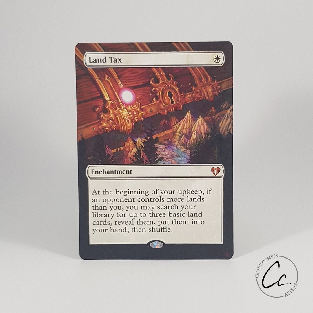 Land Tax - Magic the Gathering Hand Painted Alter - Etsy